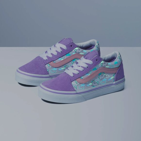 Vans | Shoes | Vans Kids Glow In The Dark Mythical Sheer Lilac Sneaker ...